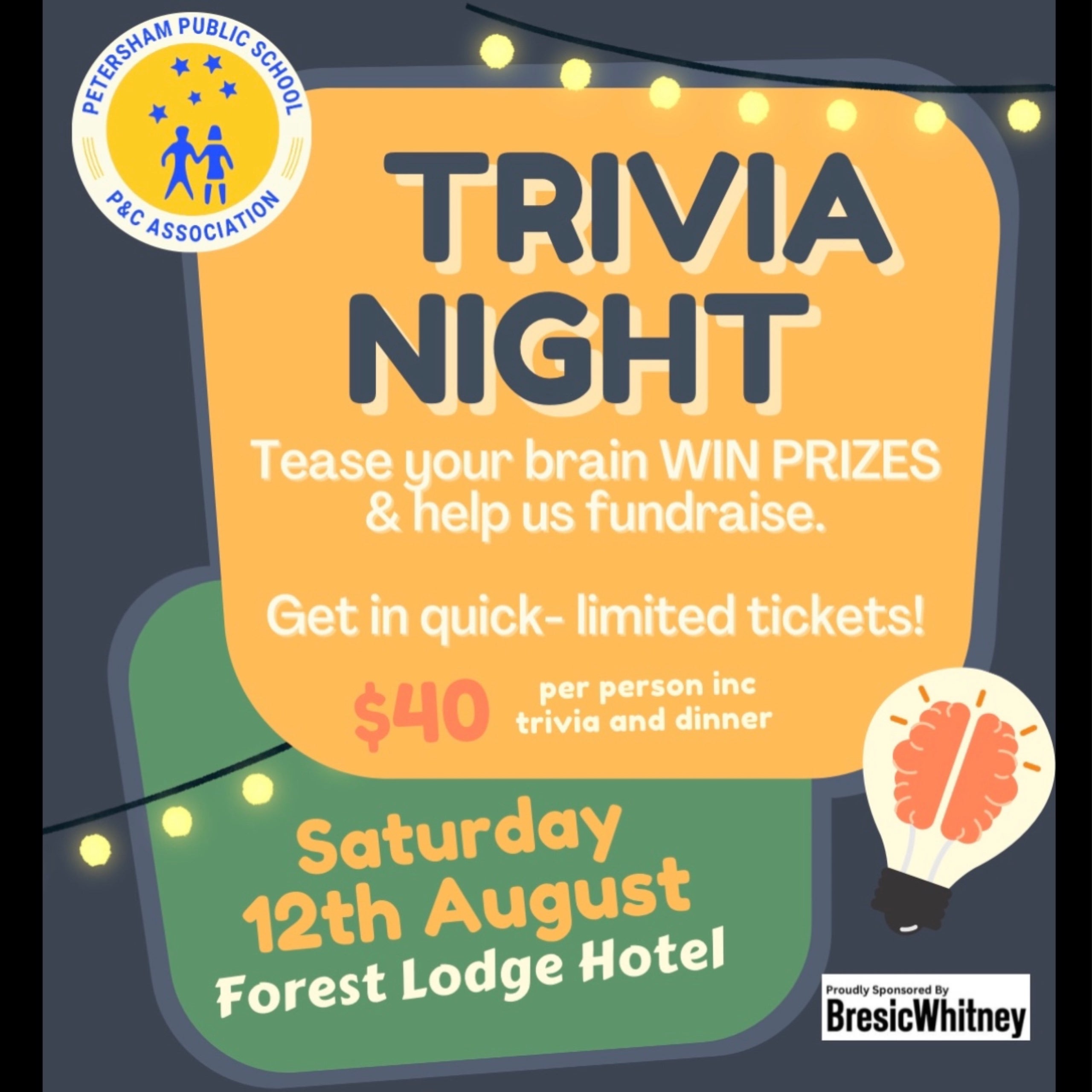 Trivia Night Ticket | Petersham Public School P&C Association